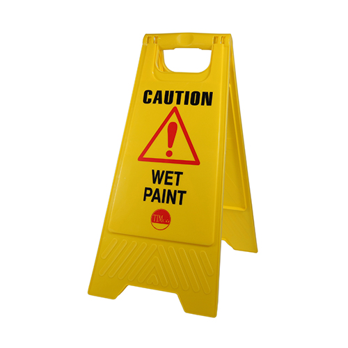 TIMCO | A-Frame Safety Sign - Caution Wet Paint