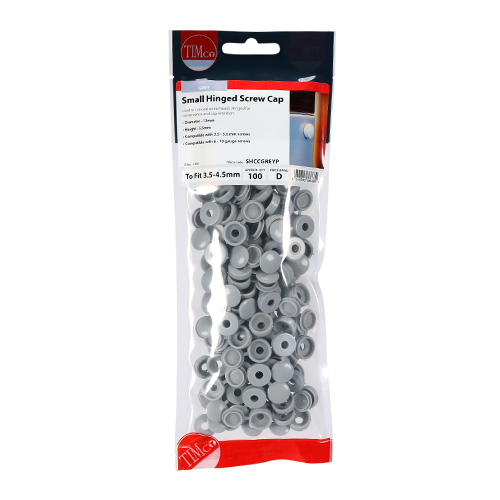 TIMCO | Hinged Screw Caps - Small - Light Grey