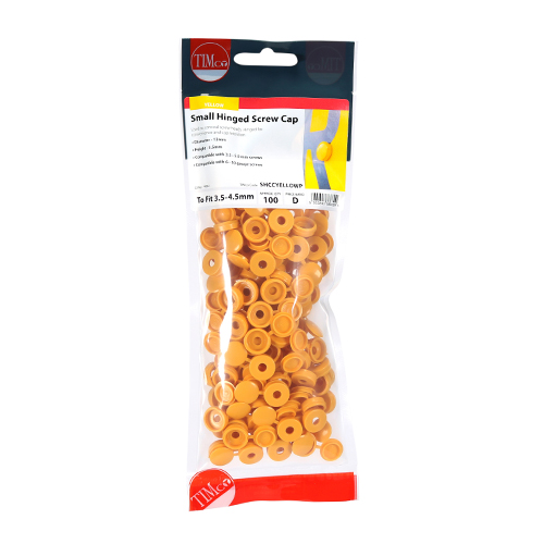 TIMCO | Hinged Screw Caps - Small - Yellow